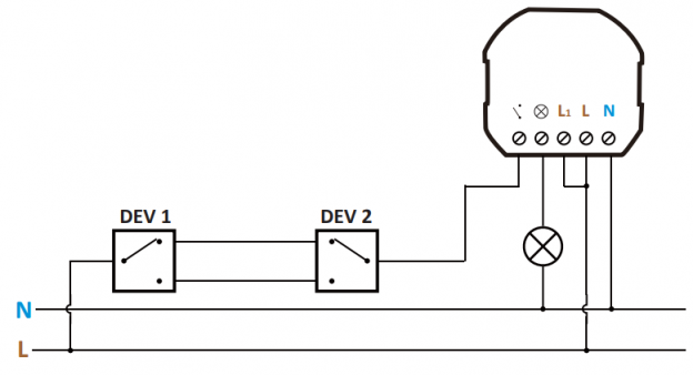 Deviatore elettrico schema collegamento: come collegare 2 deviatori ad ...