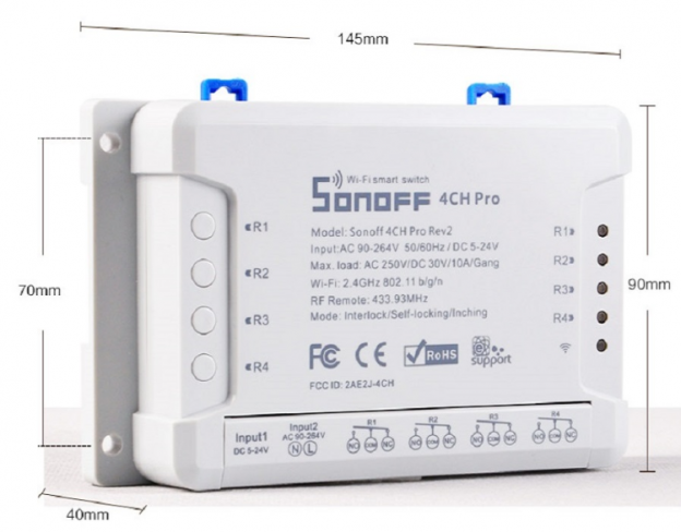 Sonoff tapparelle: 4CH Pro R3 o Dual R2? Schema di collegamento