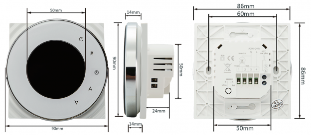 Decdeal termostato WiFi BHT-6000-GC e BHT-8000-GC manuale