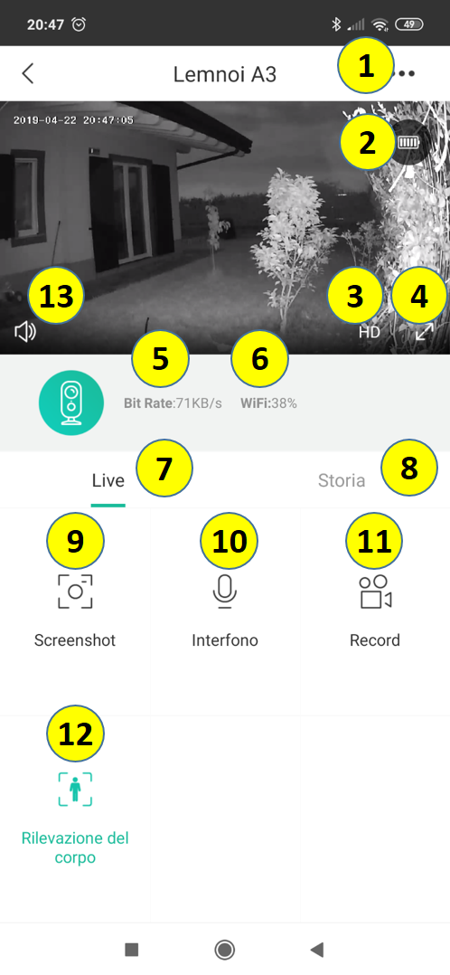 CloudEdge: telecamera WiFi a batteria ricaricabile compatibile Ctronics o Lemnoi A3 e A1