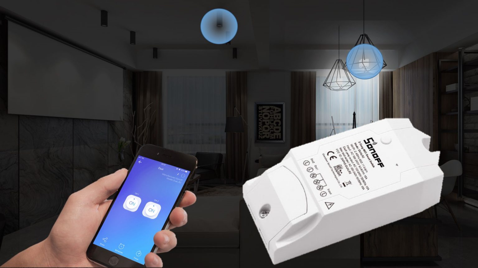 Sonoff Dual R2: istruzioni complete con schema elettrico