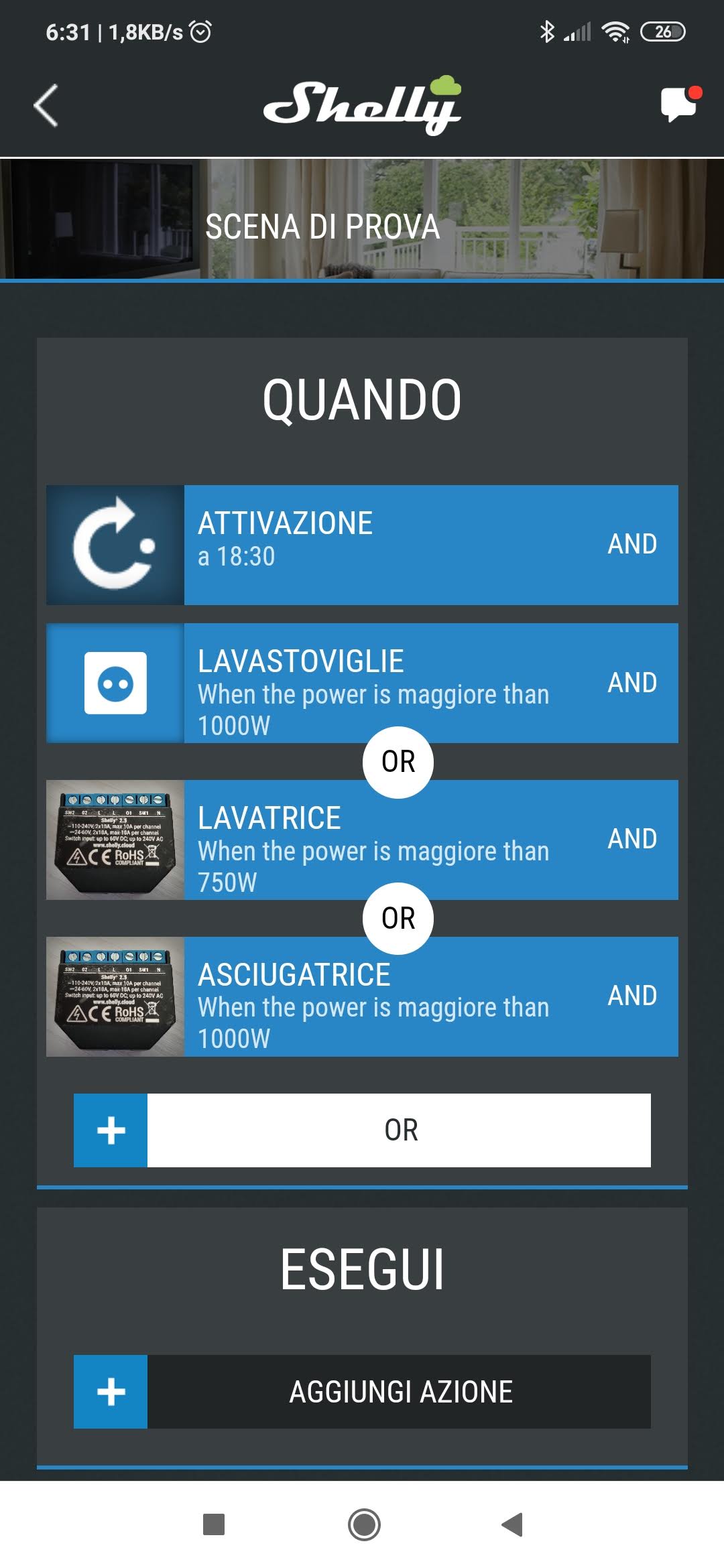 Shelly EM: monitoraggio, controllo e gestione carichi prioritari e ...