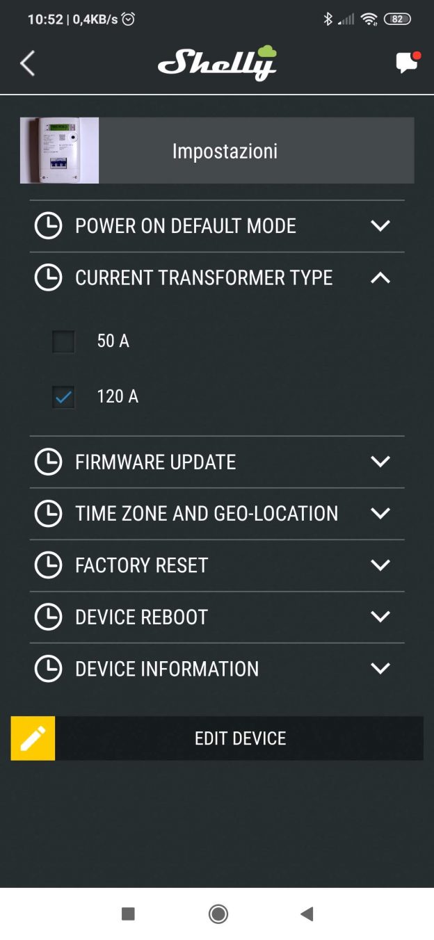 Shelly EM: monitoraggio, controllo e gestione carichi prioritari e ...