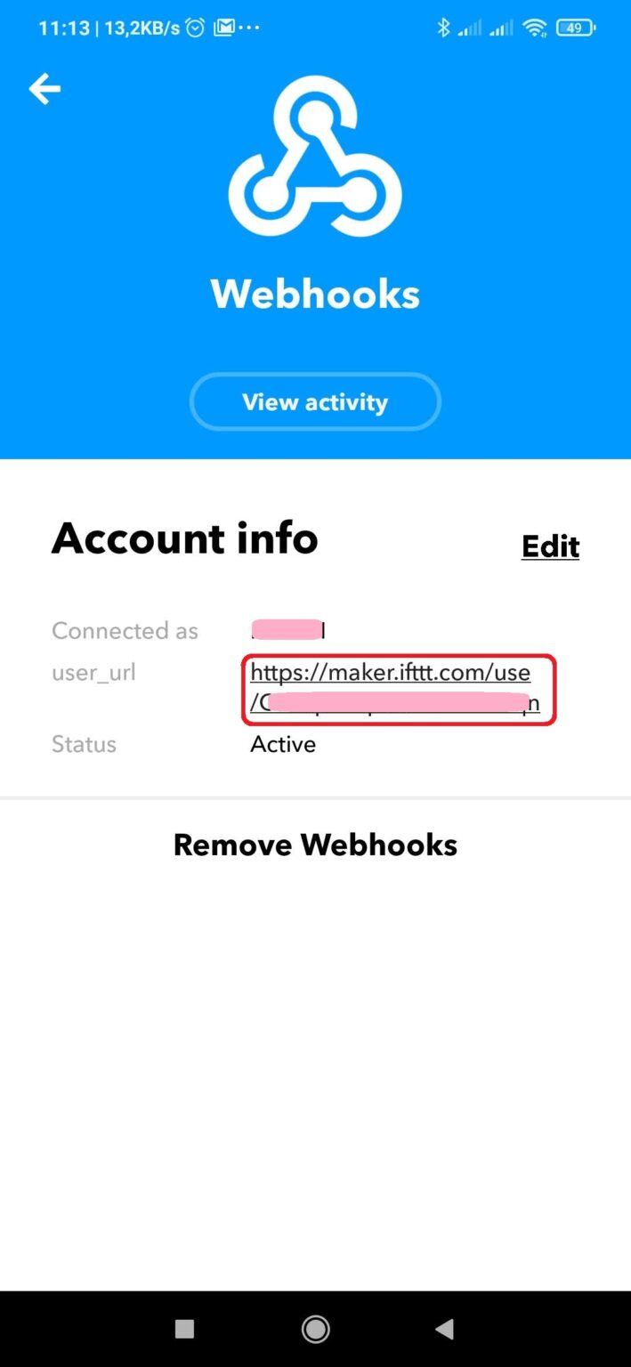 Shelly Cloud Control API: usare IFTTT con Webhooks - La mia Casa Elettrica