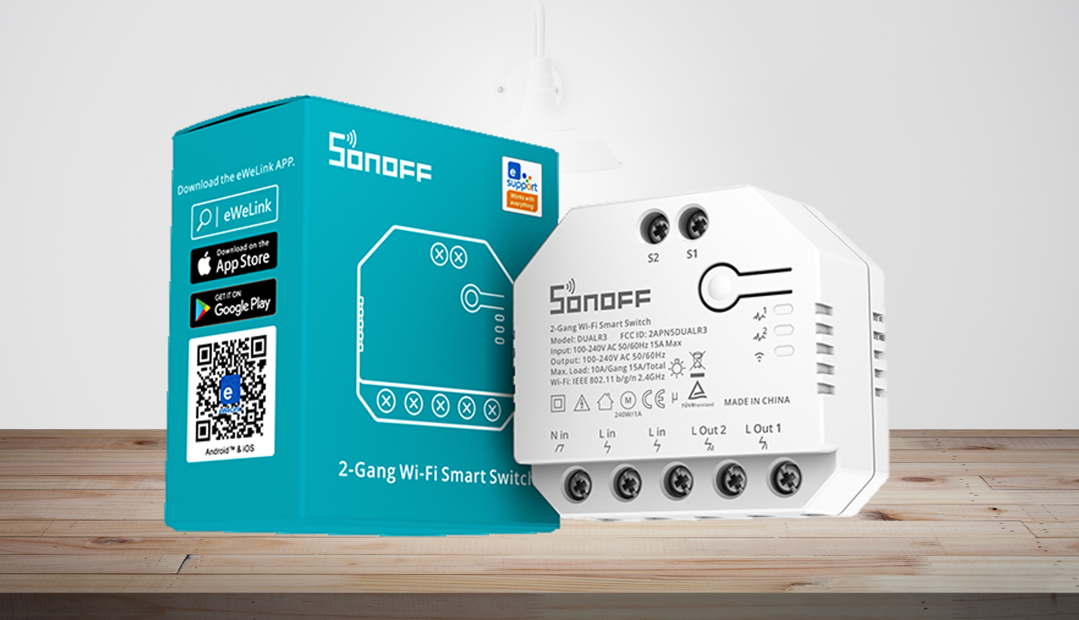 Sonoff Dual R3: interruttore WiFi a due canali