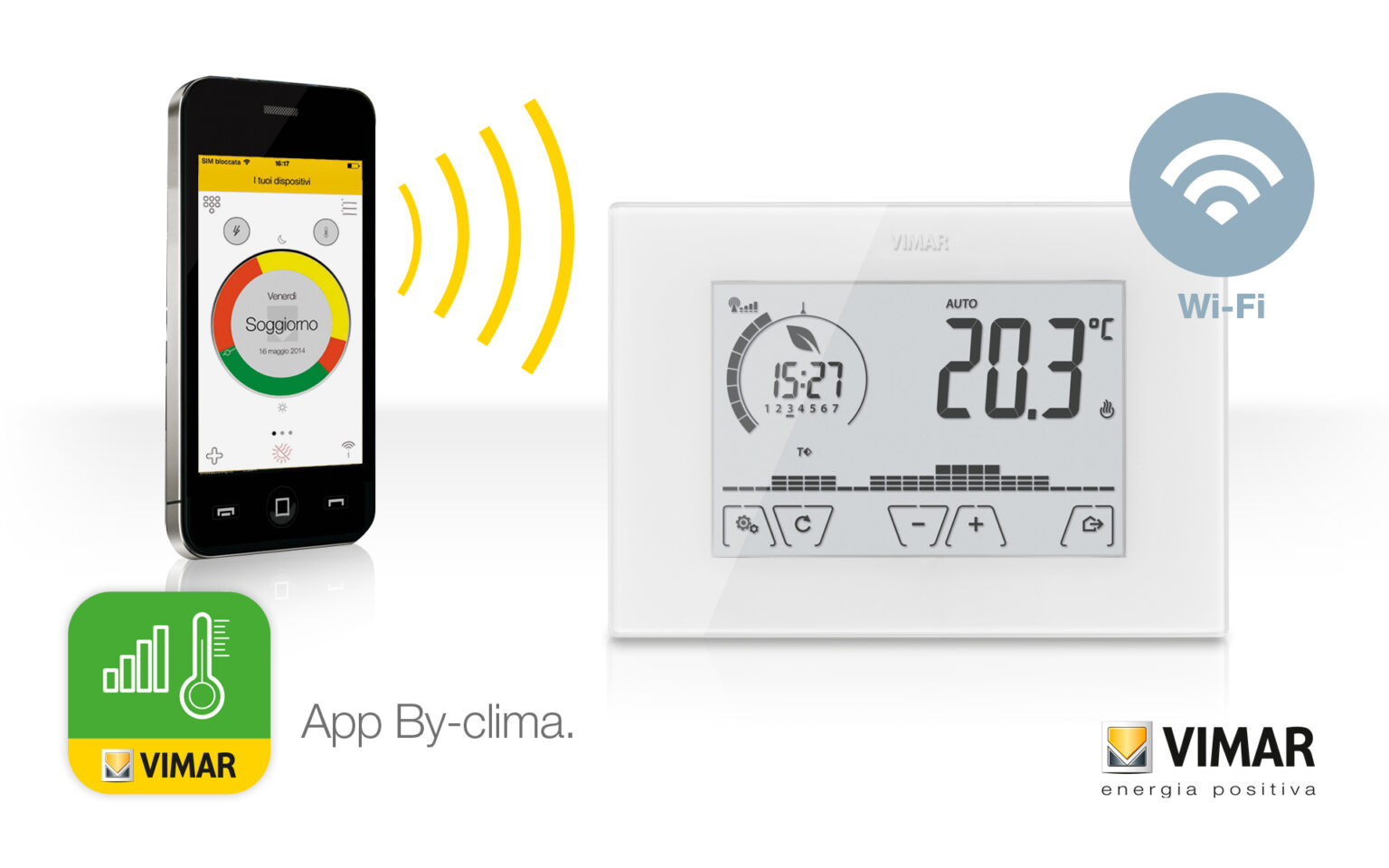 Termostato WiFi Vimar ClimaThermo ClimaChrono SmartClima - La mia Casa Elettrica