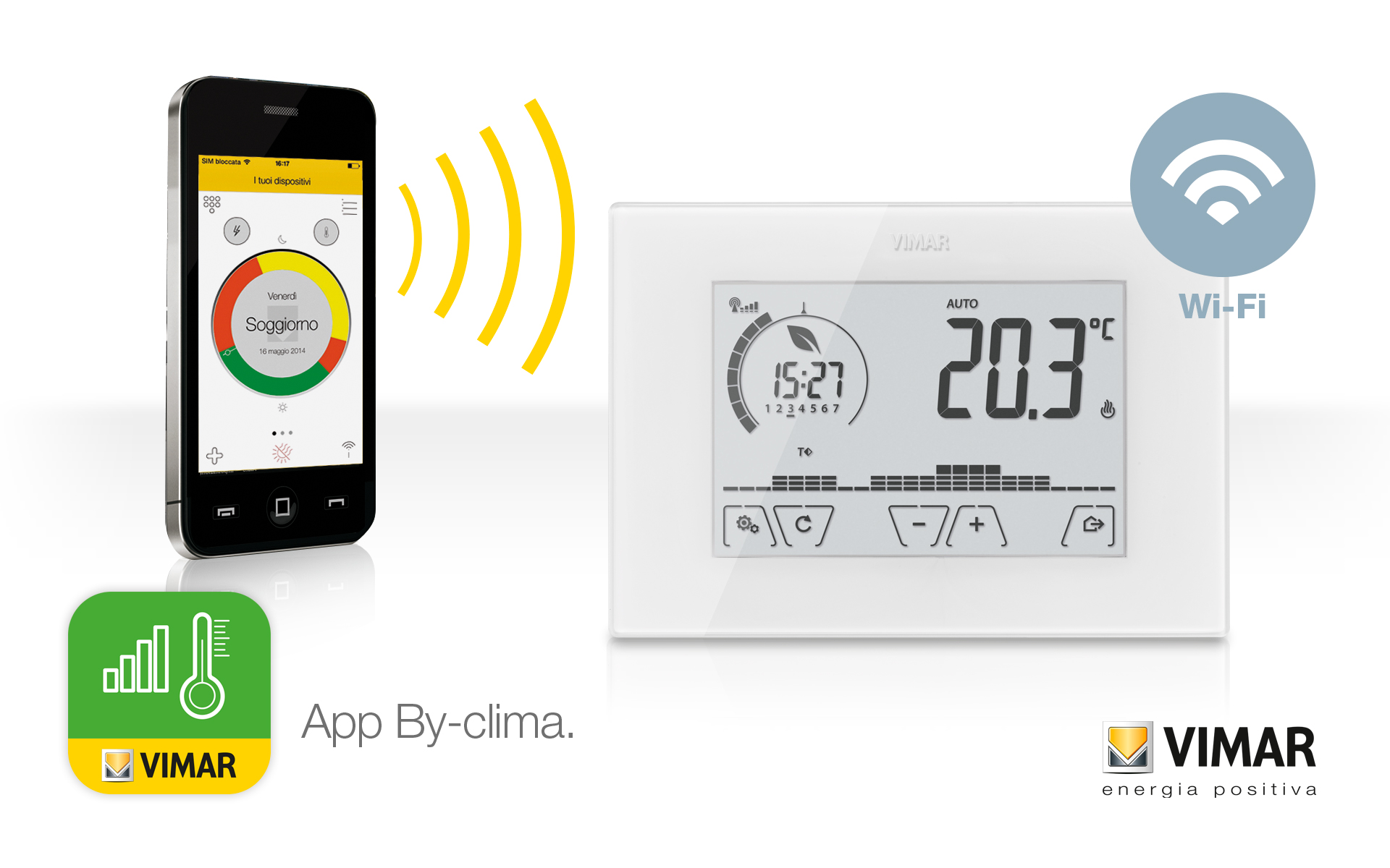 Termostato WiFi Vimar ClimaThermo ClimaChrono SmartClima - La mia Casa Elettrica