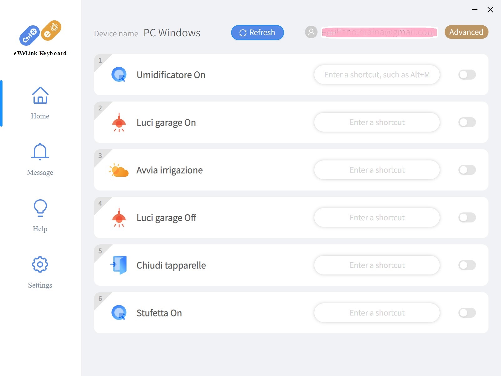 eWeLink Keyboard: scene e notifiche su PC Windows e Mac - La mia Casa ...