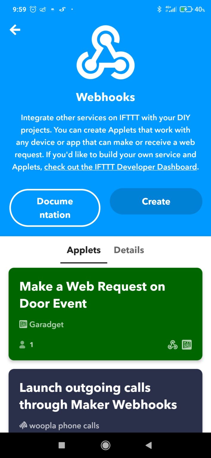 Shelly Cloud Control API: usare IFTTT con Webhooks - La mia Casa Elettrica