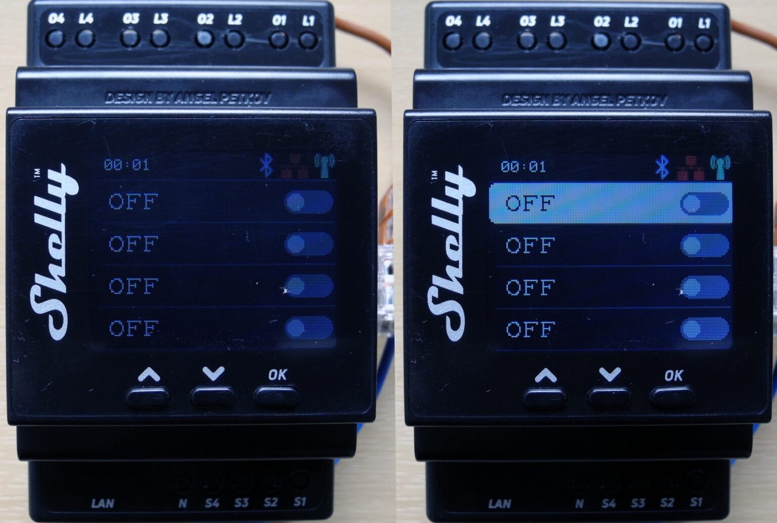 Shelly Pro 4PM interruttore WiFi 4 canali con misuratore consumi da ...