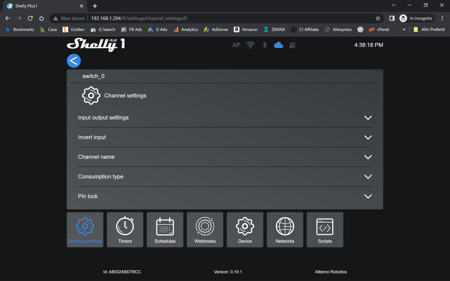 Shelly Cloud Web: gestire da PC o Mac i dispositivi Shelly - La mia ...